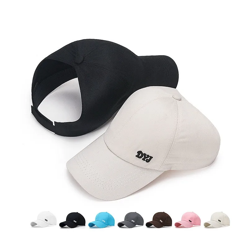 New Cool Summer Women Ponytail Sun Caps Hat Female Outdoor Lady ...