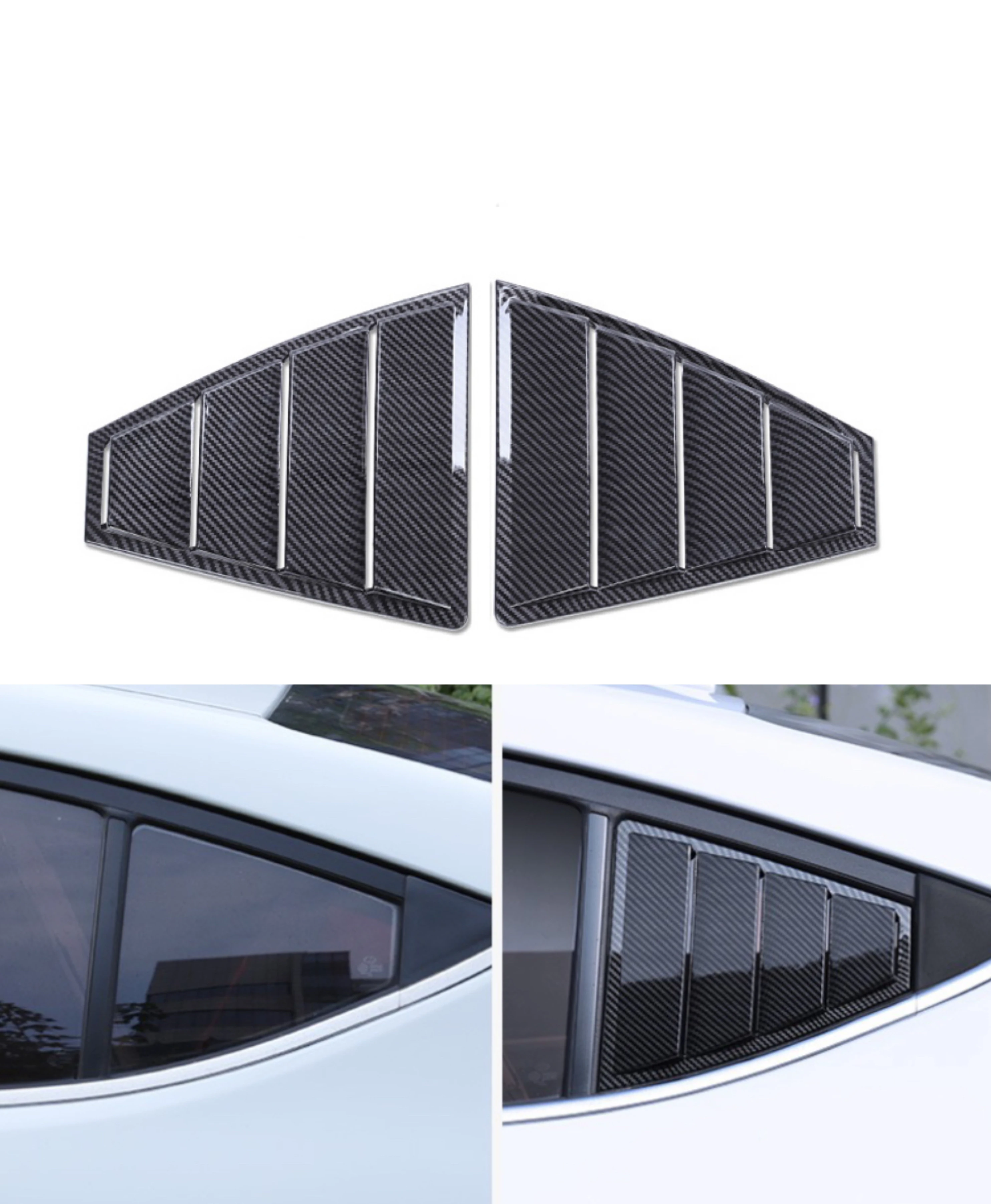 For-Hyundai-Elantra-2017-2019-Side-Vent-Rear-Window-Louver-Car ...