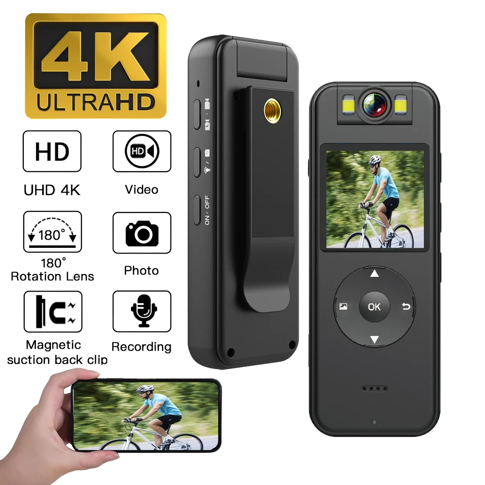 Ultra-HD-4K-Mini-fotocamera-WiFi-portatile-piccolo-videoregistratore ...