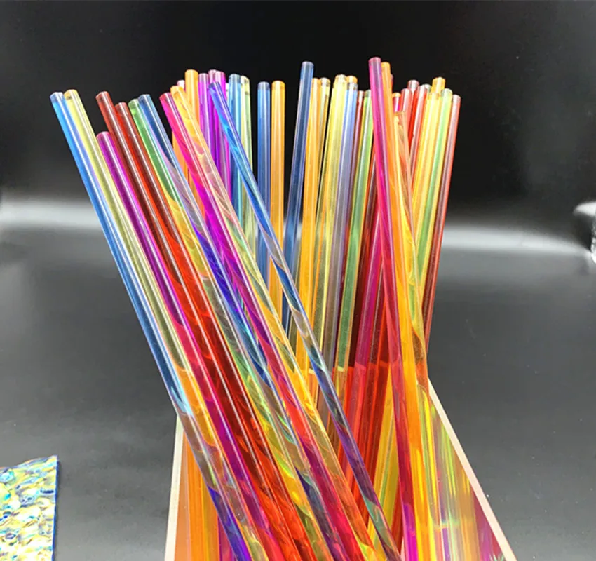 8Pieces Multicolour Acrylic Plexiglass Lucite Rod 3mm 5mm 8mm 10mm 12mm ...