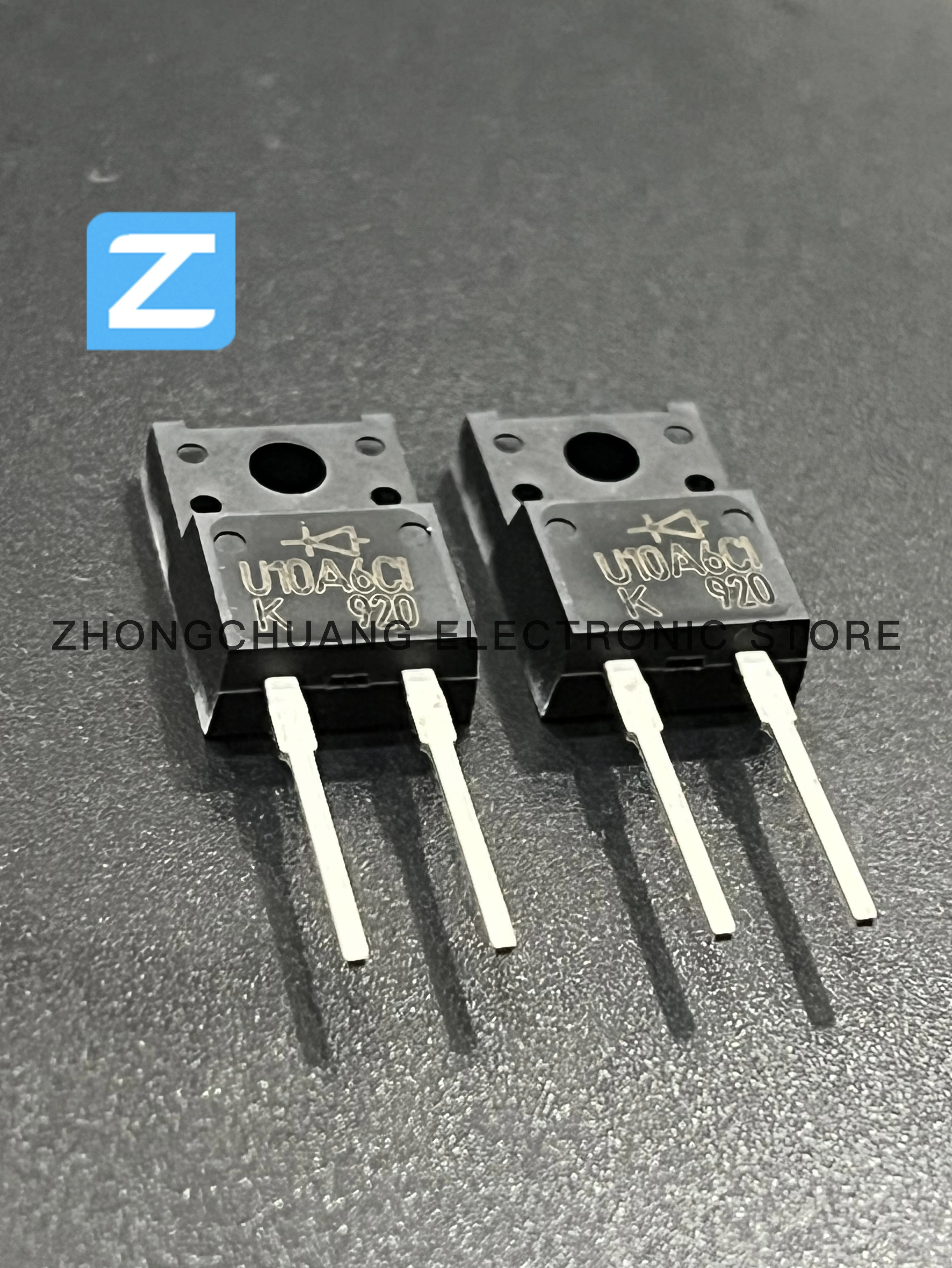 1-10PCS-U10A6CI-TO-220F-2-ultra-fast-recovery-rectifier-diode-600V-10A ...