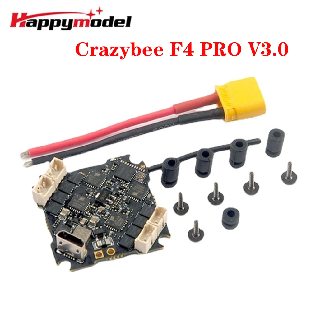 HappyModel Crazybee F4 PRO V3.0 비행 컨트롤러 BLHELI_S 10A ESC SPI FRSKY ...