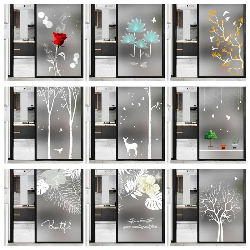 Window-Electrostatic-Frosted-Glass-Sticker-Light-Transmitting-Opaque ...