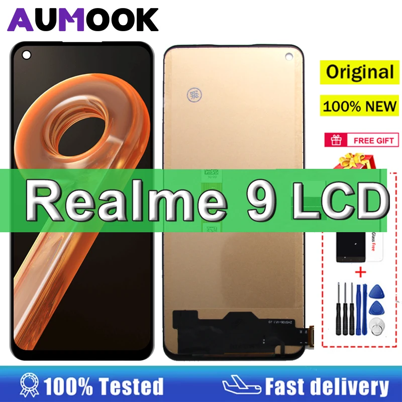 6.4" Original LCD For OPPO Realme 9 RMX3521 LCD Display Touch Screen ...