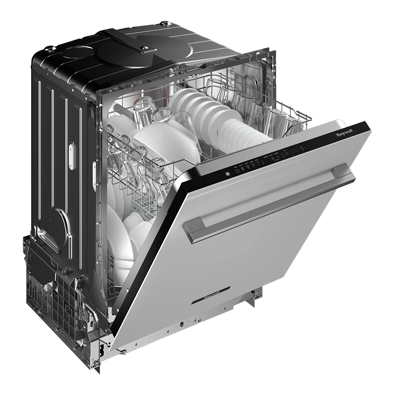 2-in-1-Dishwasher-Built-3-Compartment-8-Sets-Place-Black-Color-Smart ...