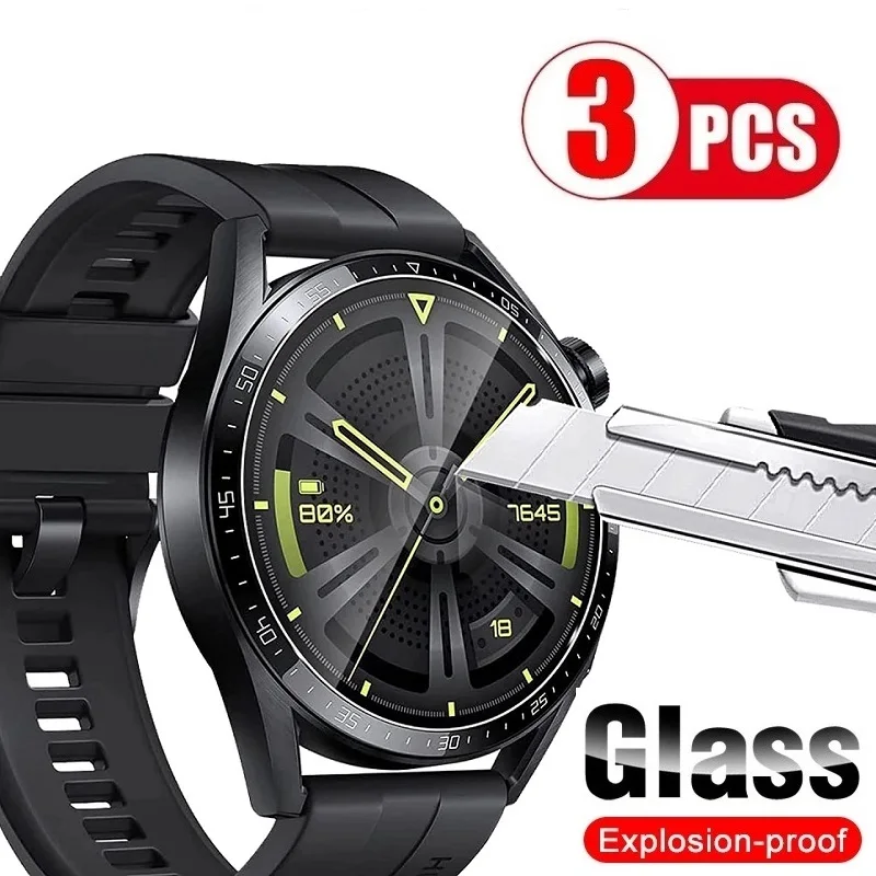 Tempered-Glass-for-Huawei-Watch-GT-3-Pro-GT3-Screen-Protector-on-for ...