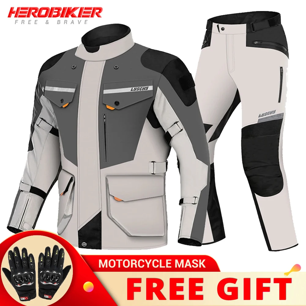 Men-s-Motorcycle-Jacket-Pants-Suit-Waterproof-Motocross-Jacket-Moto ...