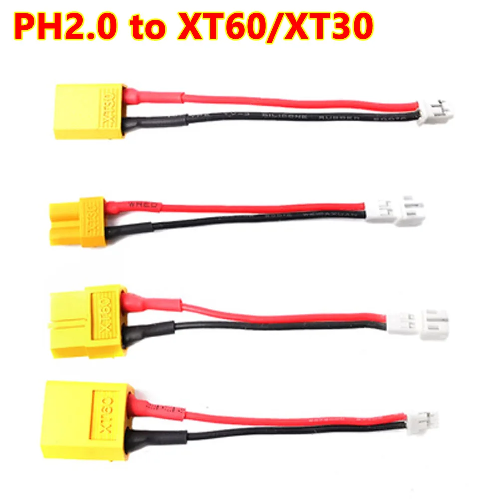 Ph2.0 To Xt60/xt30 Plug Battery Charging Adapter Cable Cord Female Male ...