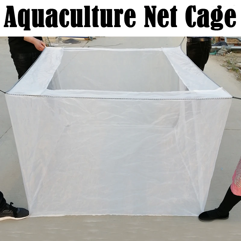 Customizable-100Mesh-Nylon-Aquaculture-Cage-Hatching-Net-Cage-for-Fish ...
