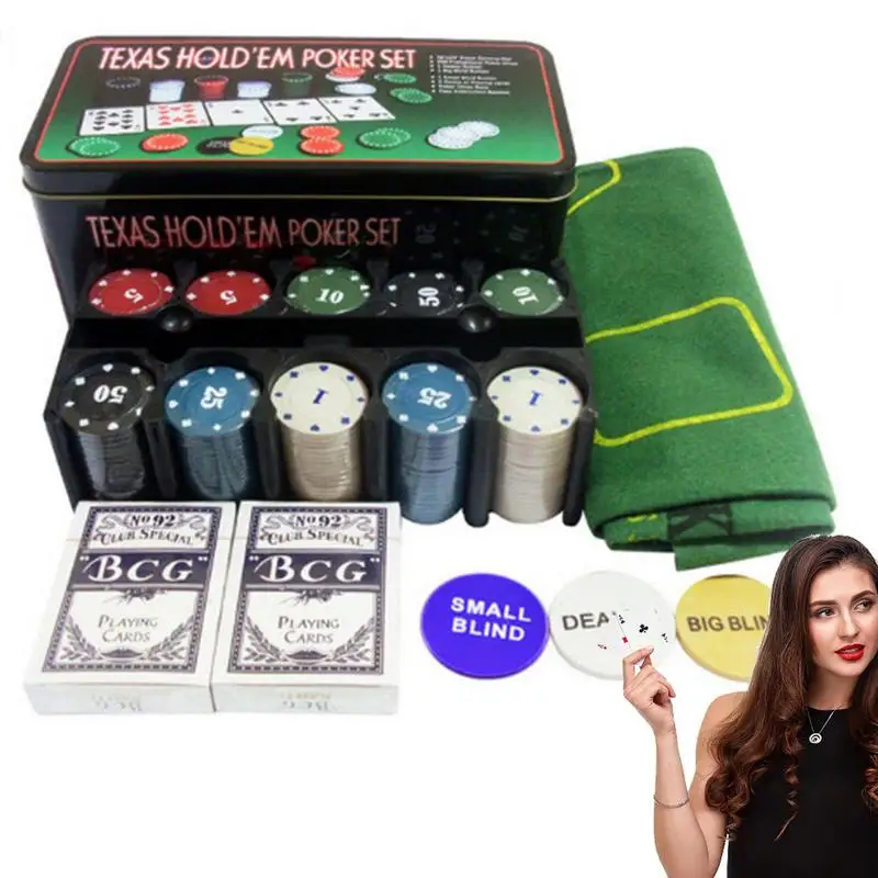 200pcs-Texas-Hold-em-Poker-Poker-Chip-Set-With-Tin-Case-Casino-Chips ...