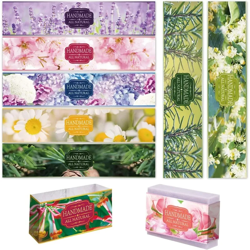 Handmade-Wrap-Label-Tape-9-Estilos-Lavanda-Flor-Margarida-Madressilva ...