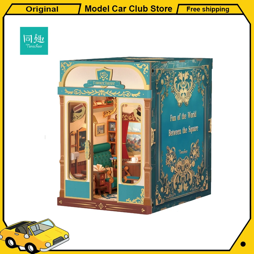 Tonecheer Journey To Europe Colorful Lights Building Block Dollhouse ...