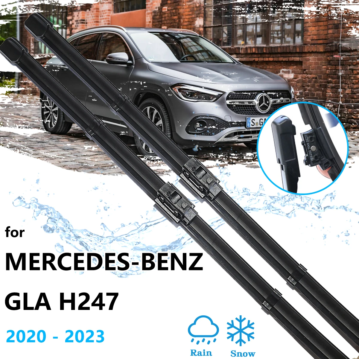 3x-For-Mercedes-Benz-GLA-H247-MK2-EQA-2020-2021-2022-2023-Front-Rear ...