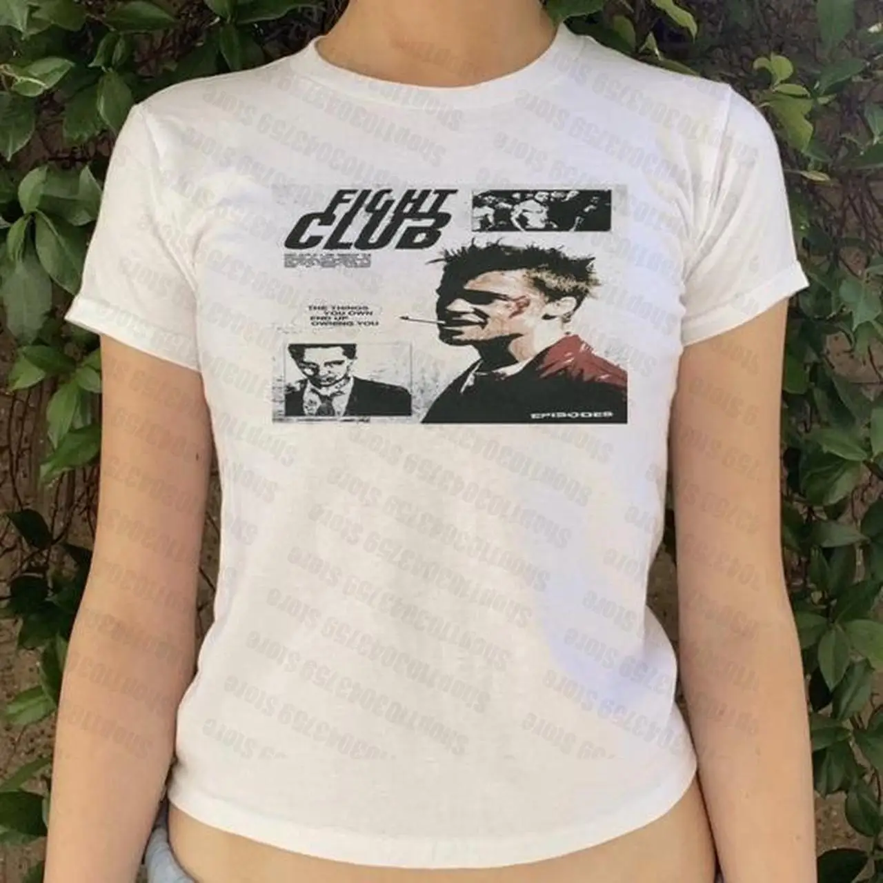 Summer Emo girl Crop Tops Slim 90s tops Streetwear white Goth Baby Tees ...