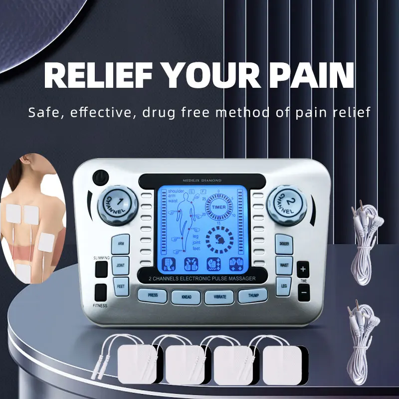 Electrical-Tens-Pulse-Massager-12-Modes-EMS-Muscle-Stimulator ...