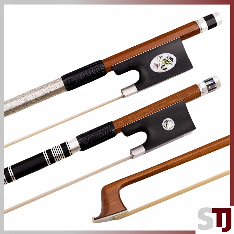 4-4-Violin-Bow-Genuine-Pernambuco-viola-cello-bow-Fiddle-bow-horsetail-horsehair-silver ...