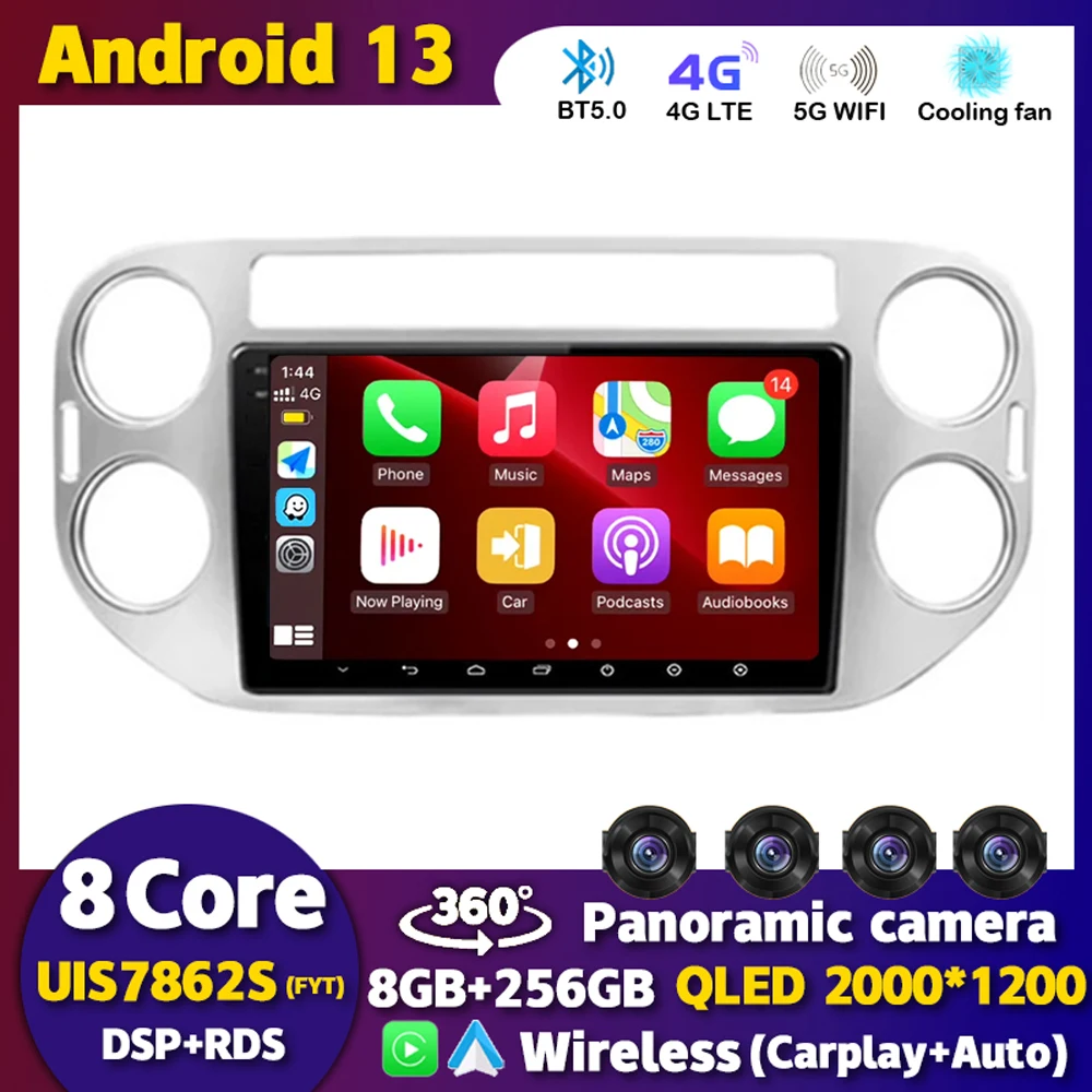 Android-13-Carplay-Auto-Car-Radio-For-VW-Volkswagen-Tiguan-1-NF-2006 ...