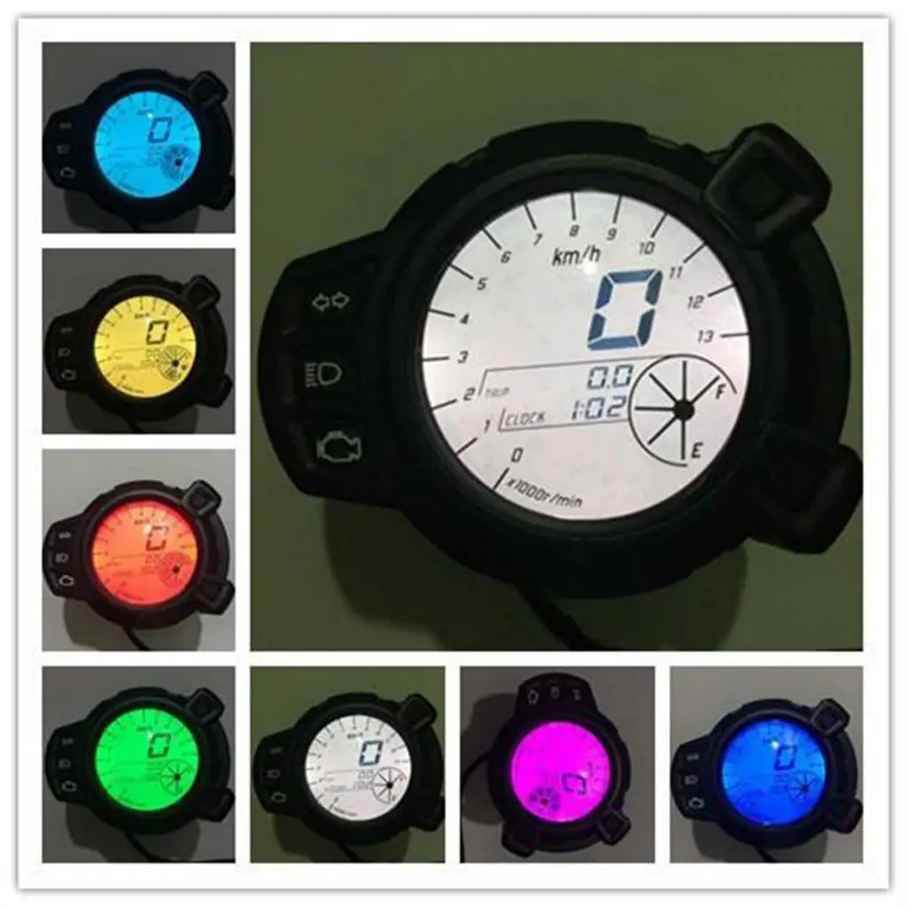 Waterproof-LCD-Digital-Tachometer-Motorcycle-Tachometer-Gauge-Odometer ...