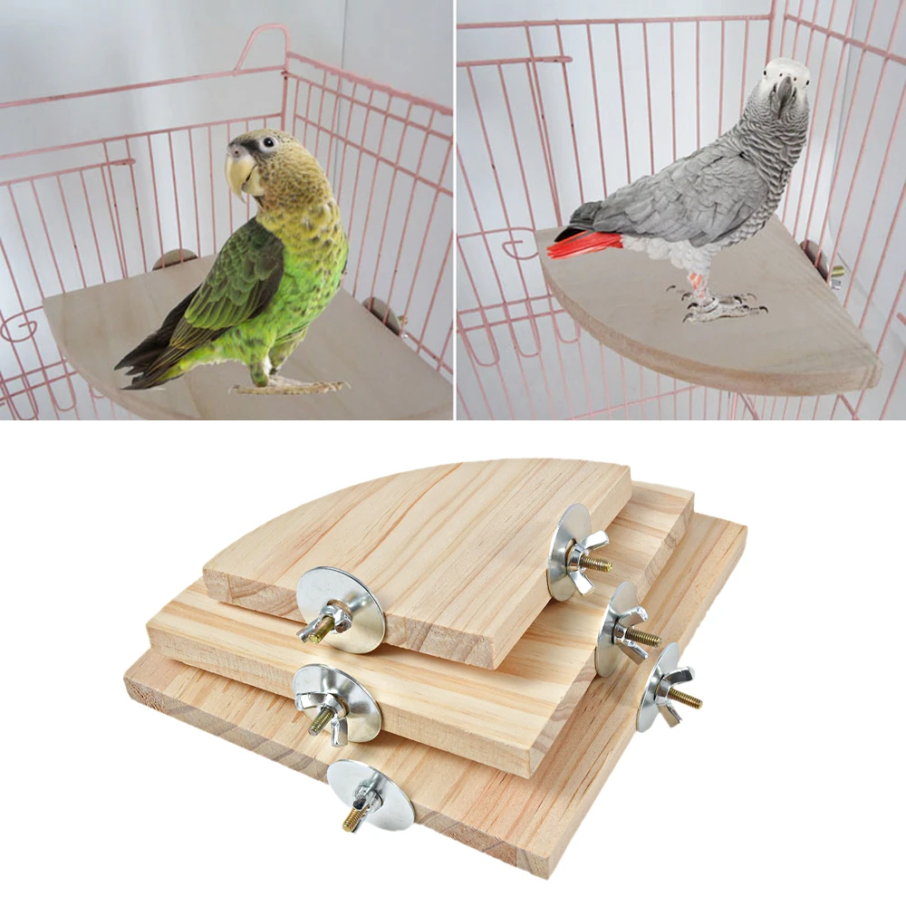 Bird Stands Parrots Wood | Wood Platform Stand Rack Toy | Stand ...