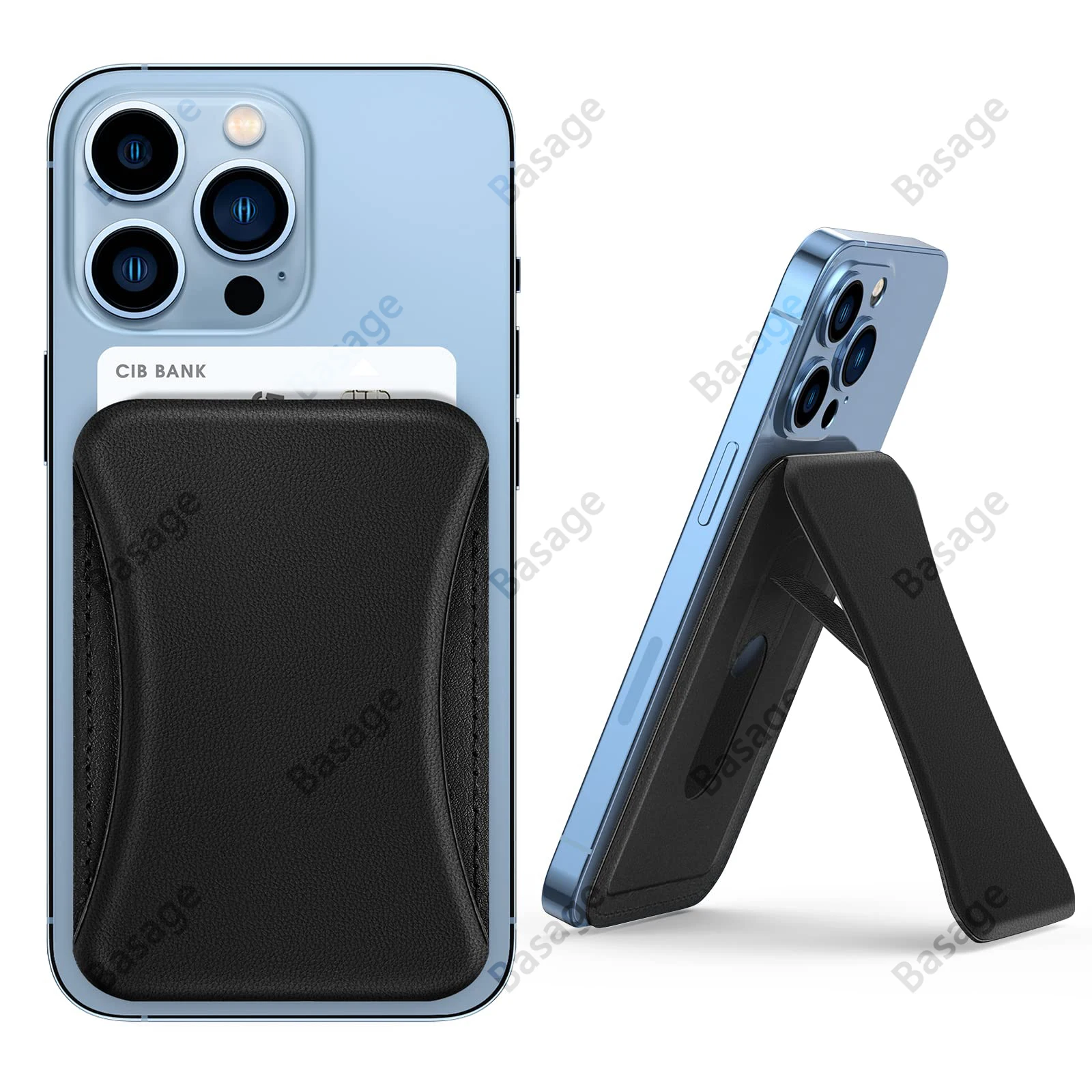 Magnetic-Wallet-Card-Holder-Phone-Stand-for-iPhone-12-13-and-14-Series ...