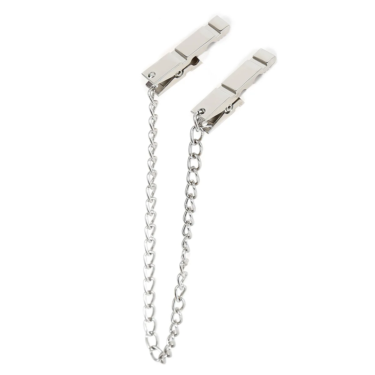 Female Labia Clitoris Nipple Clamp With Chain Stimulator Metal Long ...
