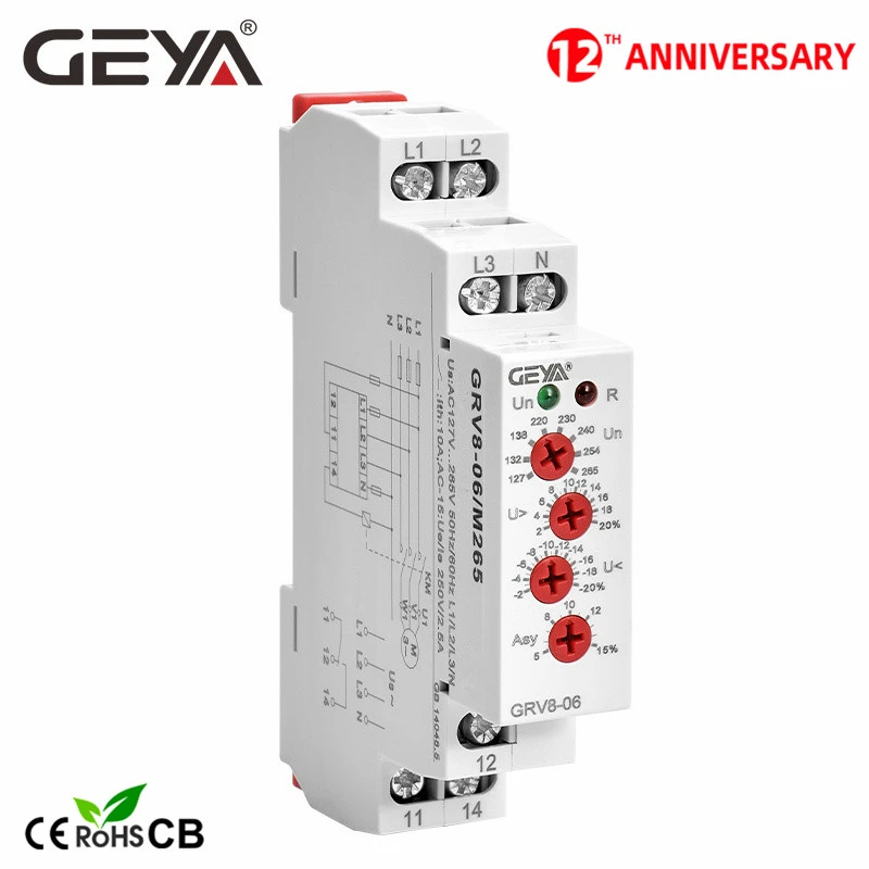 380VAC APR-4 Waterproof Phase Reverse Protection Relay 10A 220/380VAC ...