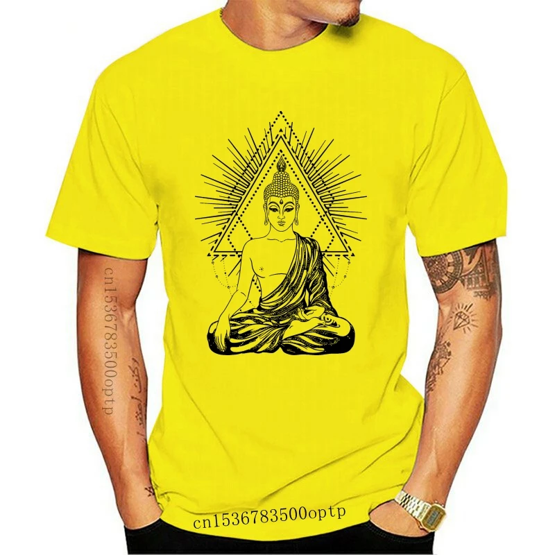 Ropa de hombre nueva camiseta de religión religiosa budista, meditación ...