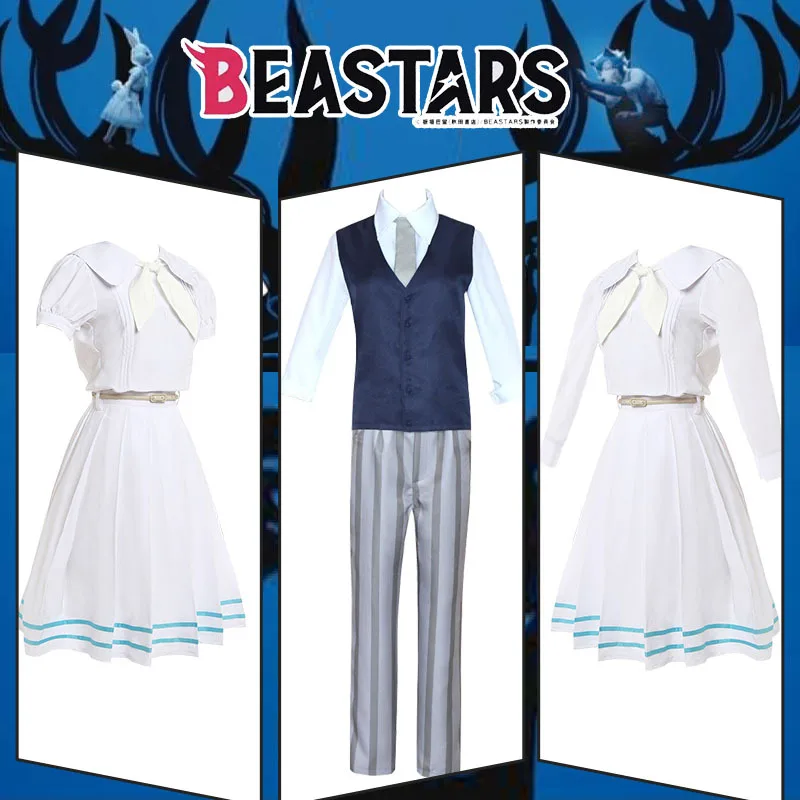 Haru-Rabbit-Wolf-Legoshi-Cosplay-Anime-BEASTARS-Costume-White-Dress ...
