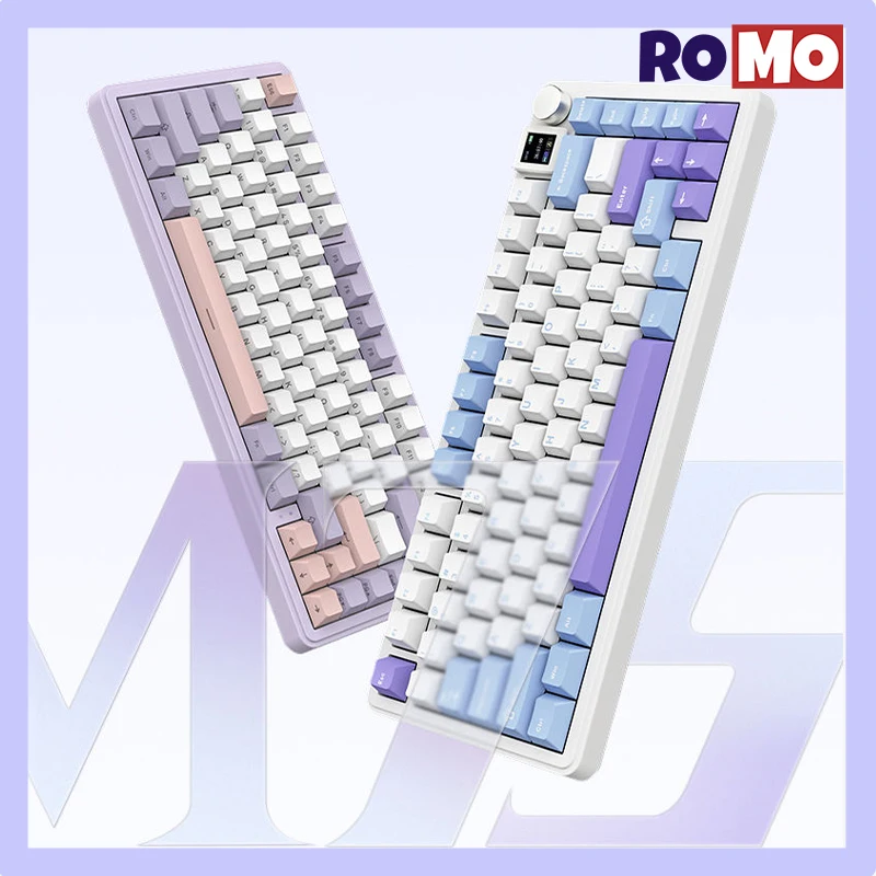 Xinmeng M75 mechanical keyboard 81 key three mode hot swappable dual ...