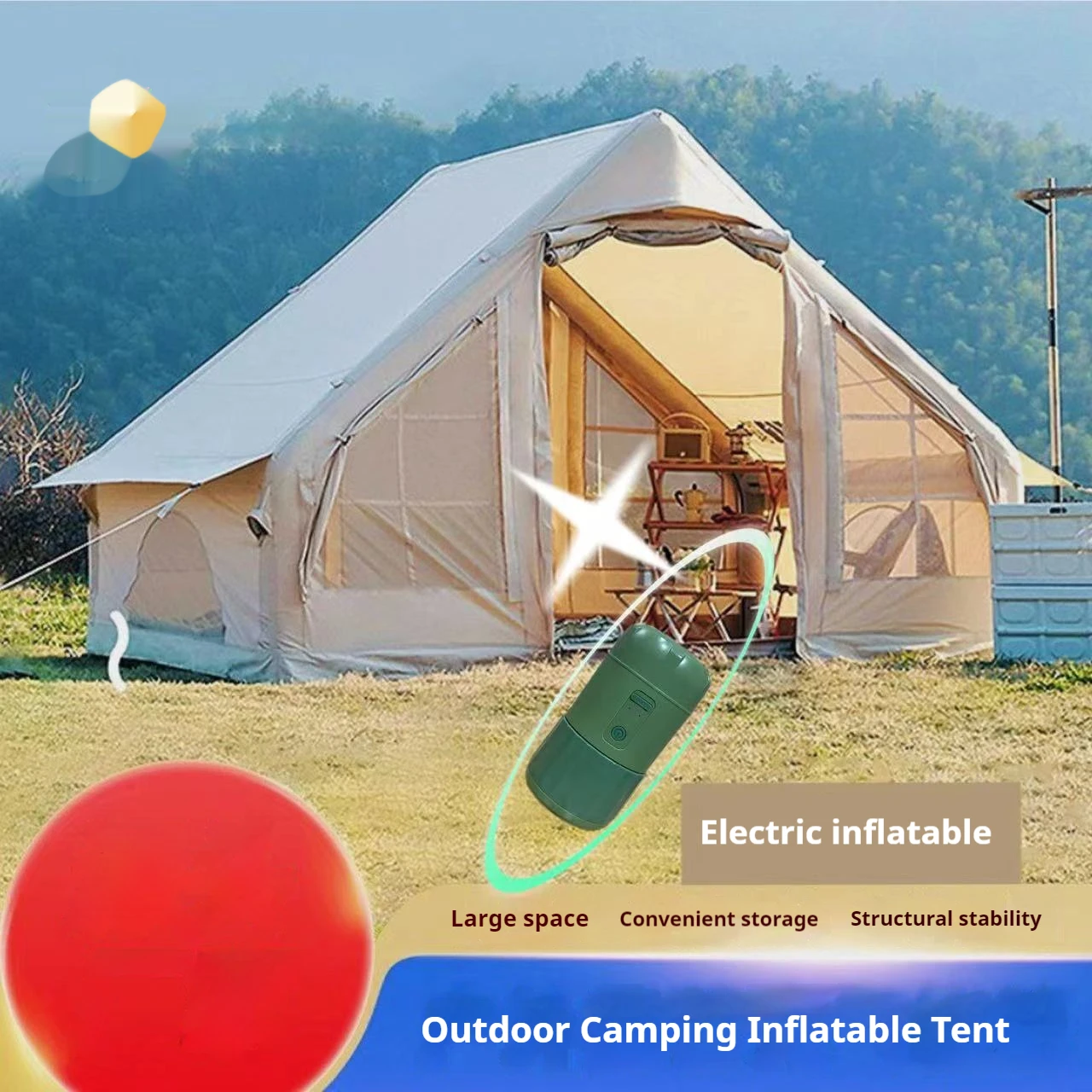 Inflatable-Camping-Tents-with-Pump-Air-Glamping-Tents-Easy-Setup ...