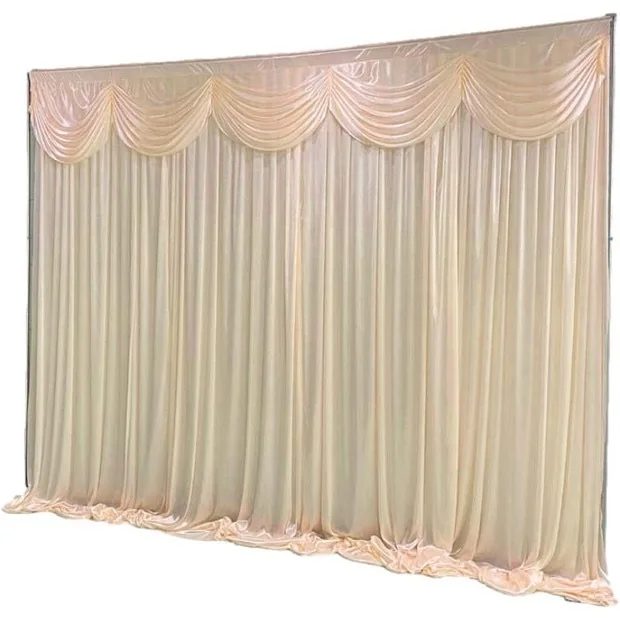 Ice-Silk-Panel-Background-Swags-Curtain-Baby-Shower-Wedding-Party ...