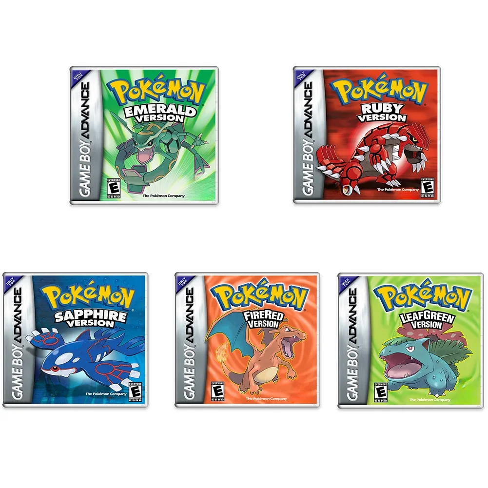 Cartucho-de-juego-GBA-Pok-mon-Sapphire-Fire-Red-Chlorophyte-Ruby-versi ...