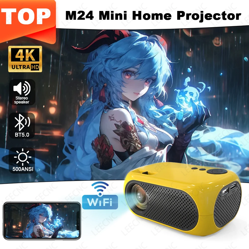 Miniproyector-M24-HD-LED-compatible-con-v-deo-de-2024-P-Bluetooth-USB ...