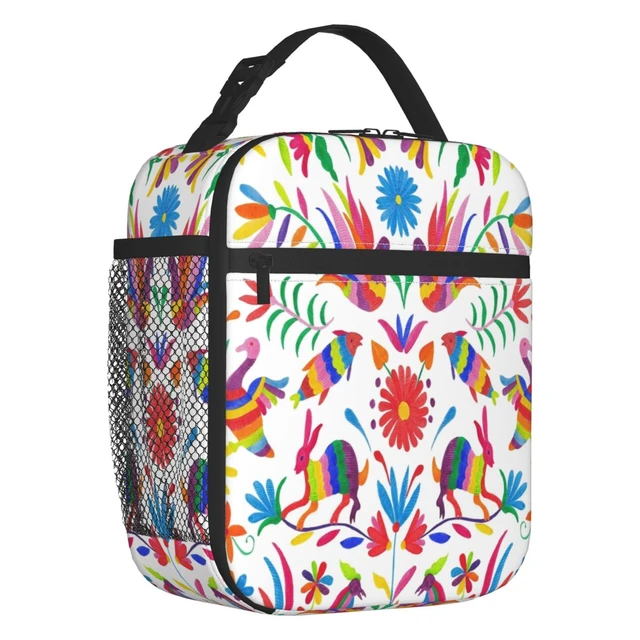 Mexican Floral Storage Bins Pattern