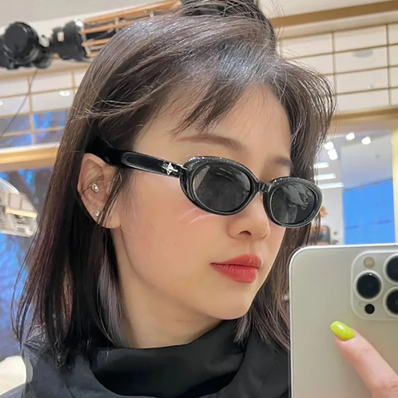 Small Oval Sunglasses Luxury Brand Designer Women Men Star Sun Glasses ...