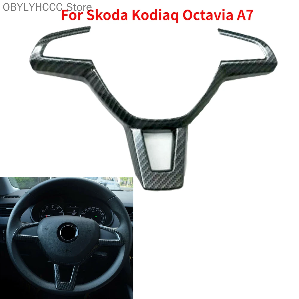 Car Steering Wheel Decoration Cover Frame Panel Trim for Skoda Kodiaq ...