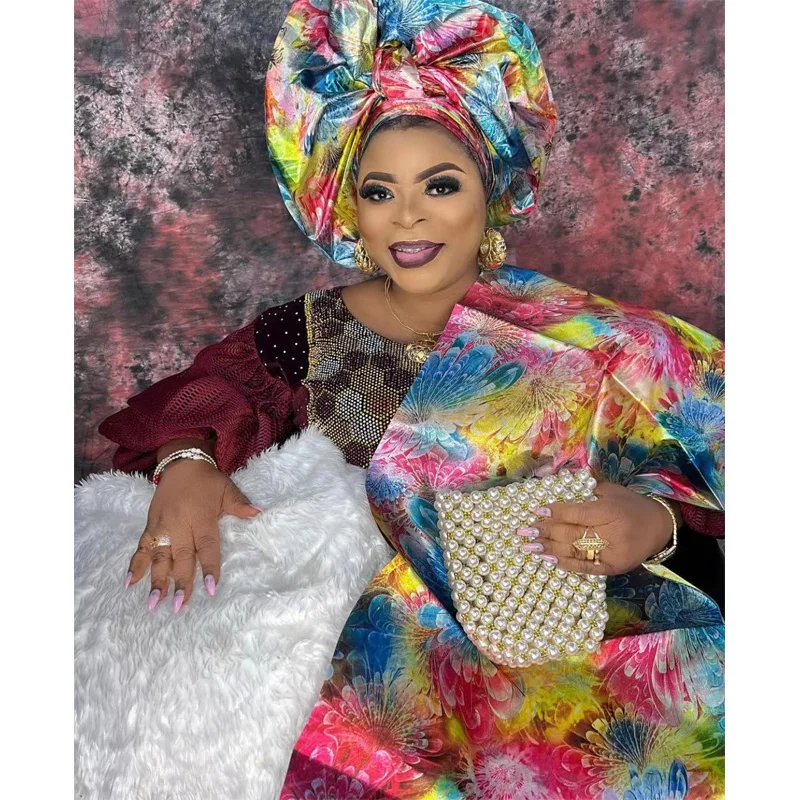 African Multi Color Sego Headtie High Quality 001 2pcs/bag Headscarf ...