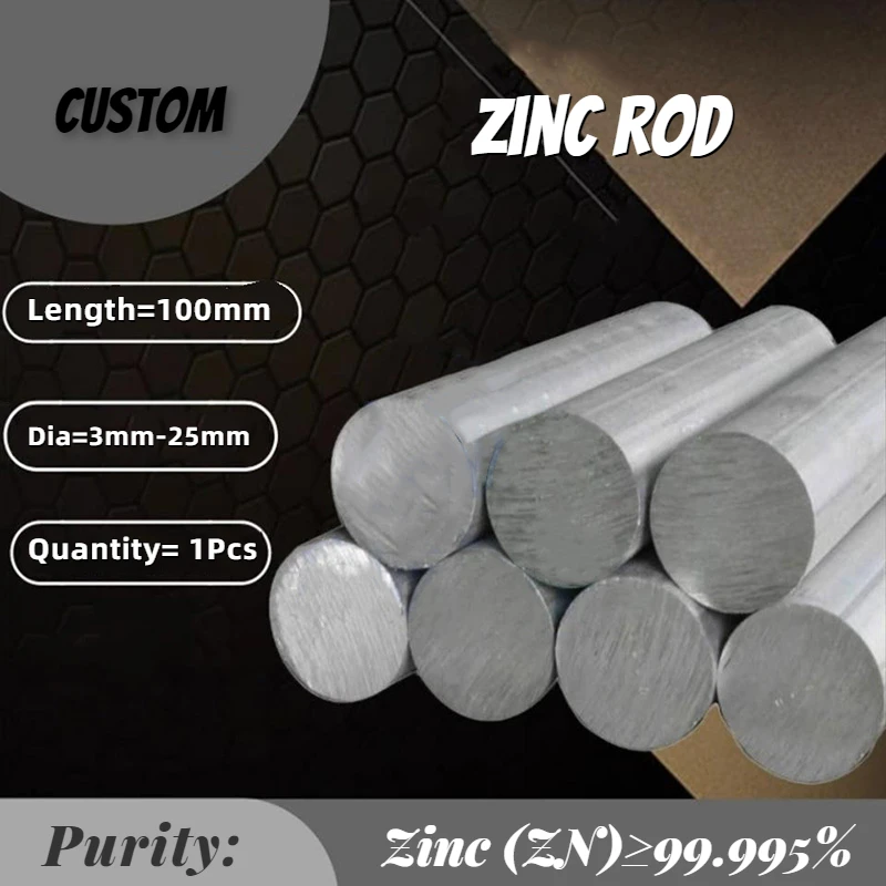 100mm-Zinc-Rod-Solid-Round-Bar-Electroplate-Anode-Electrode-Diameter ...