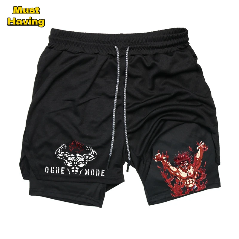 Pantalones-cortos-atl-ticos-con-estampado-de-Anime-Baki-para-hombre-2 ...