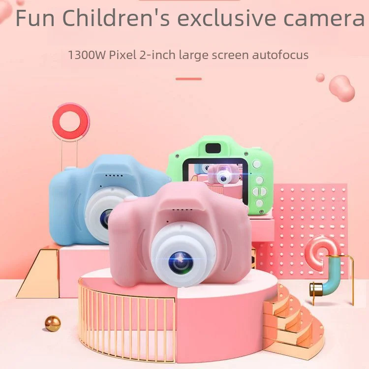 High-Definition-Children-s-Camera-Toy-X2-Cross-border-Pinduoduo-Red ...