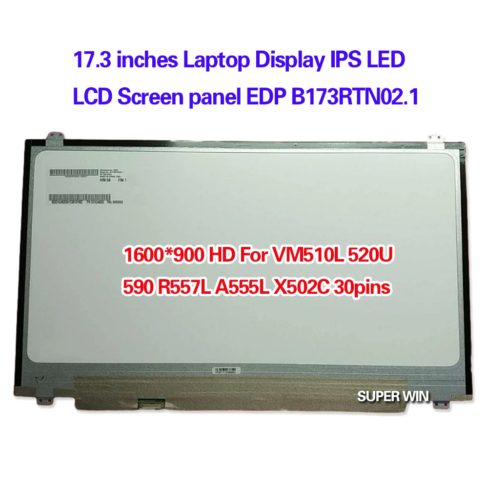 17-3-inches-Laptop-Display-IPS-LED-LCD-Screen-panel-EDP-B173RTN02-1 ...
