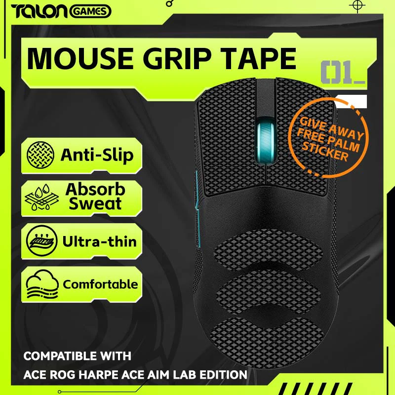 TALONGAMES Mouse Grip Tape for ROG Harpe Ace Aim Lab Edition,Palm Sweat ...
