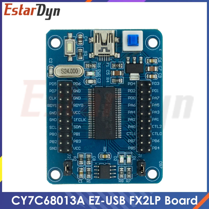 Módulo USB Logic Analyzer Development Board, USB Core Board, I2C Serial, SPI Interface, Baixa ...