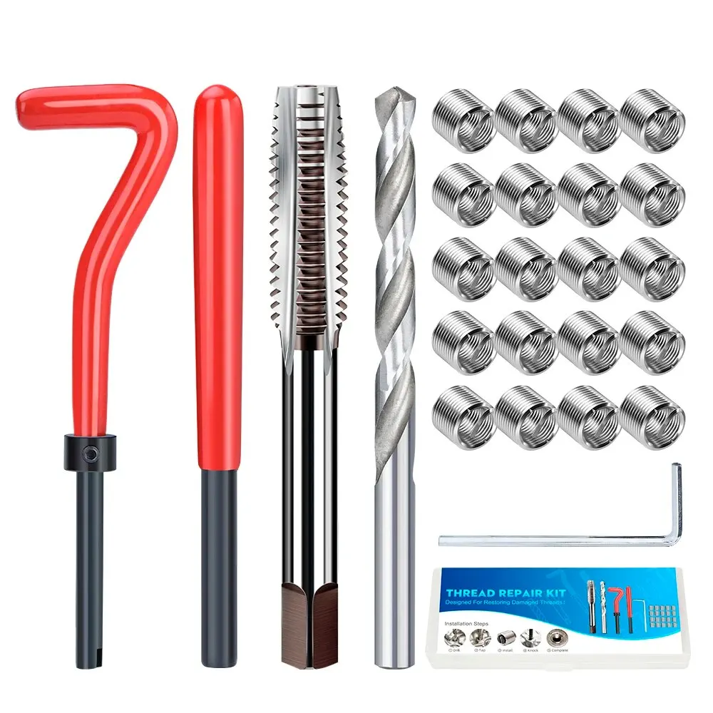 XCAN-Thread-Repair-Tool-Set-25pcs-M10x1-5-Thread-Inserts-For-Restoring ...