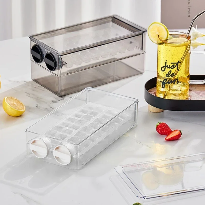 Household-Ice-Tray-Ice-Cube-Diy-Molds-Refrigerator-Large-Capacity-Ice ...