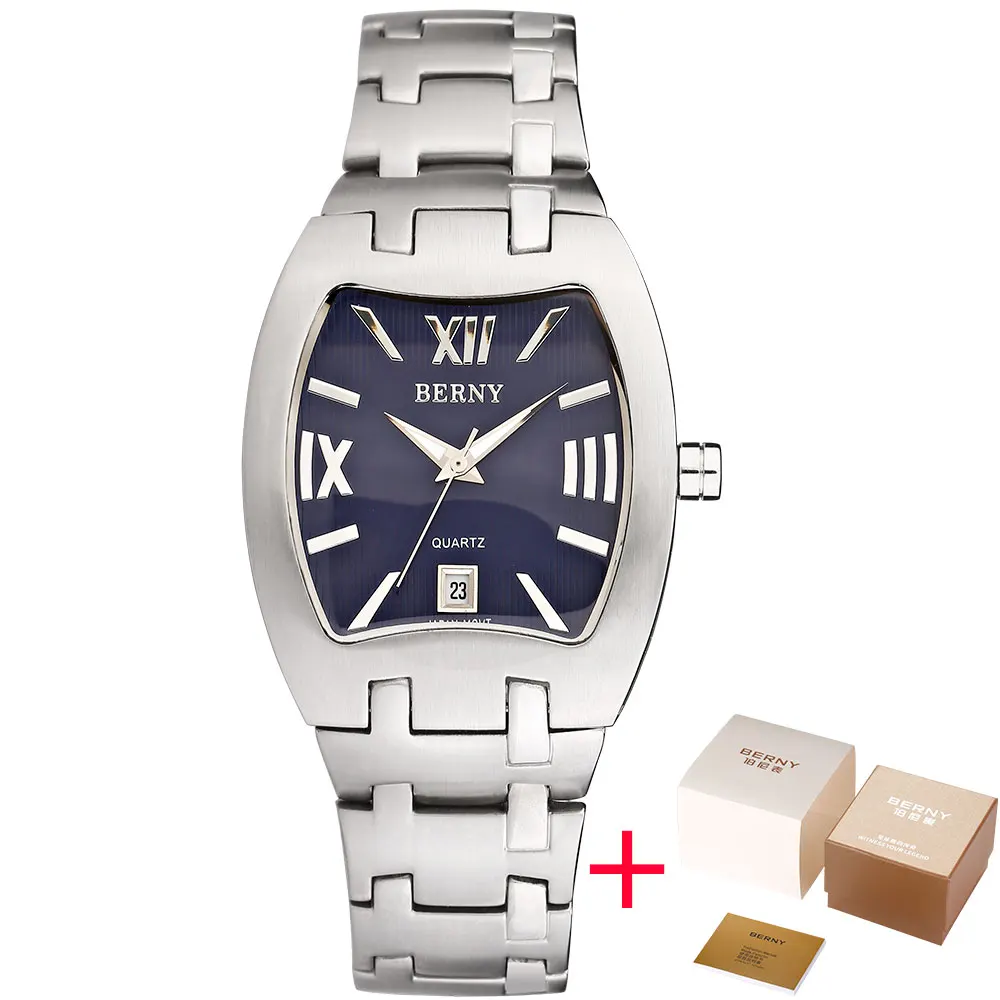 Berny Watch For Men Dress Quartz Clock Japan Movement Luminous Hands ...