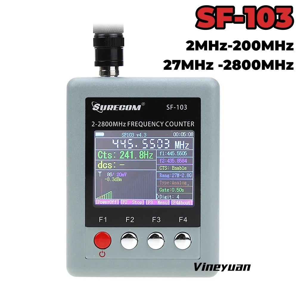 NEW-SURECOM-SF-103-Portable-Frequency-Counter-Walkie-Talkie-Frequency ...