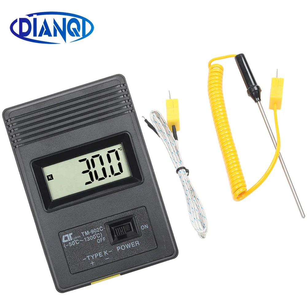 TM902C-50C-to-1300C-Temperature-Meter-Digital-K-Type-Thermometer-Sensor ...