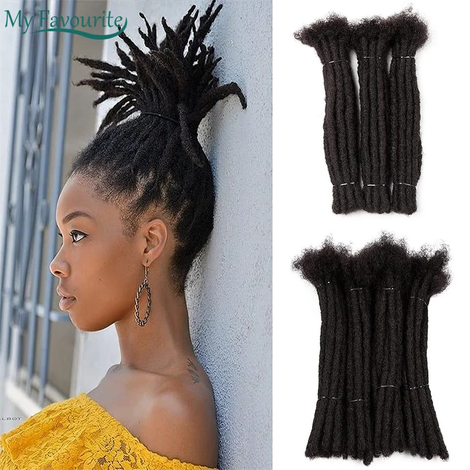 6Inch-Dreadlocks-Extentions-Hair-100-Human-Hair-For-Man-Women-0-6cm ...