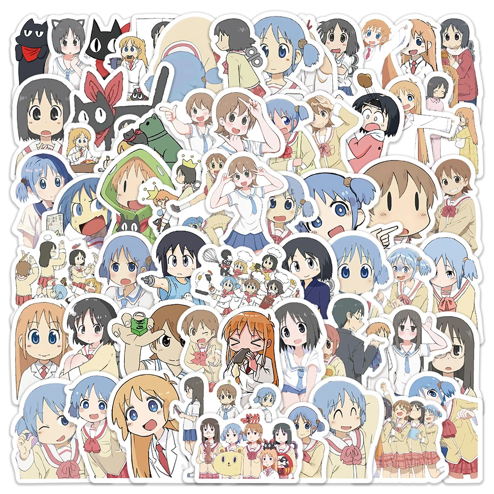 10-30-60-Uds-Pegatinas-de-Anime-Nichijou-chicas-Kawaii-Aioi-Yuuko ...